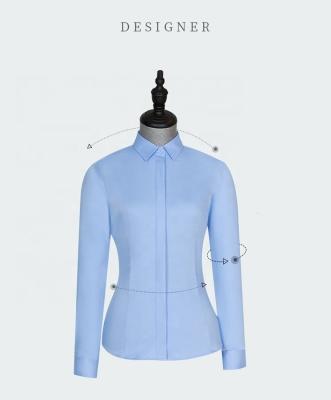 Cina Camicia da donna in fibra di bambù da donna camicie da donna camicie con colletto in vendita