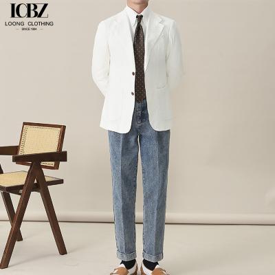 Cina Giacca da uomo in poliestere/rayon per la primavera e l'autunno stile britannico da gentiluomo in vendita