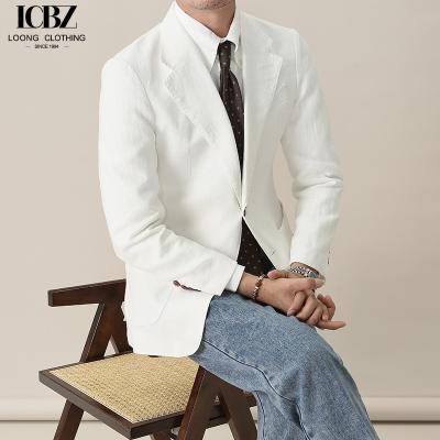 Cina Giacca da uomo in poliestere/rayon per la primavera e l'autunno stile britannico da gentiluomo in vendita