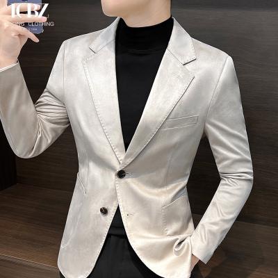 Cina Blazer con doppio pulsante, da cervo, da sole, per abiti da lavoro maschile in vendita