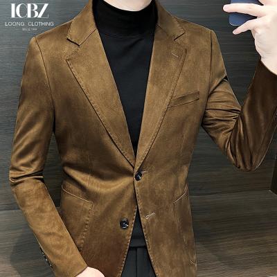 Cina Blazer con doppio pulsante, da cervo, da sole, per abiti da lavoro maschile in vendita