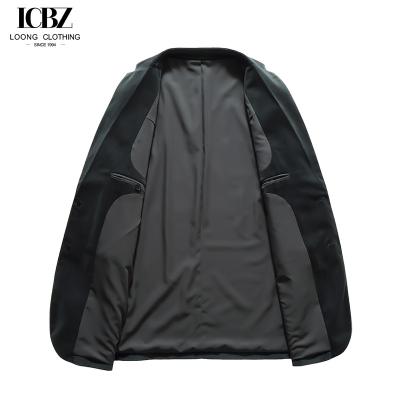 Cina Giubbotto da uomo in corduroy con veloce a righe e bottone a corno in vendita