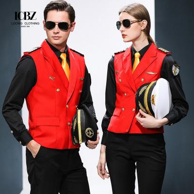 Cina Camicia a maniche lunghe da hostess a colori personalizzati per assistenti di volo in vendita