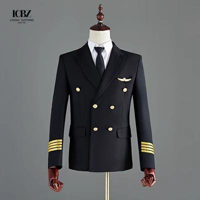 Cina Pantaloni con giacca a doppio petto di tipo uniforme per piloti e hostess in vendita