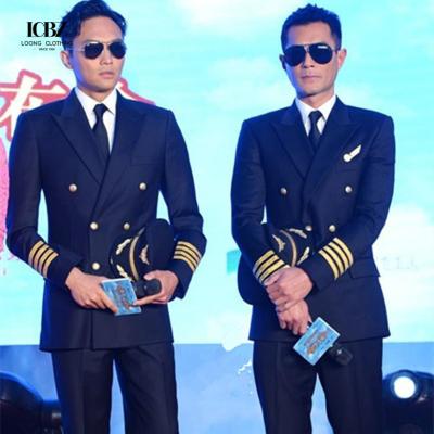 Cina Pantaloni con giacca a doppio petto di tipo uniforme per piloti e hostess in vendita
