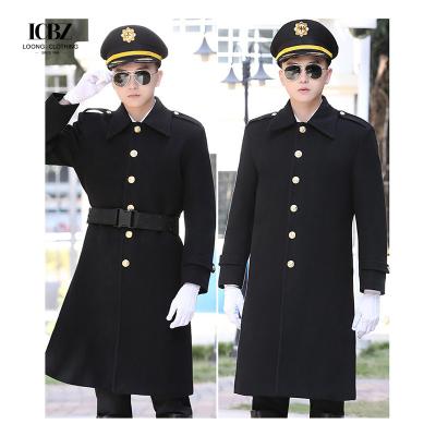 Cina Colore personalizzato Air hostess Uniforme Unisex cappotto di lana spessa per il caldo invernale in vendita