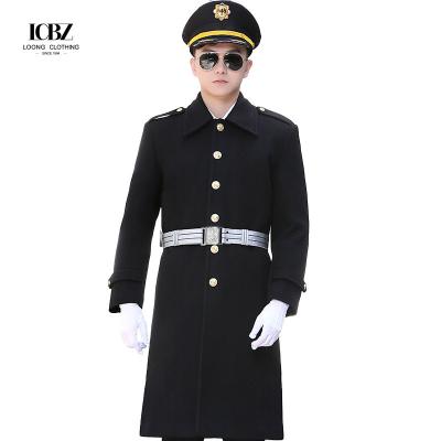 Cina Colore personalizzato Air hostess Uniforme Unisex cappotto di lana spessa per il caldo invernale in vendita