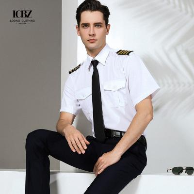 中国 カスタマイズされた水分を吸収する短袖 航空ホステス用制服 販売のため