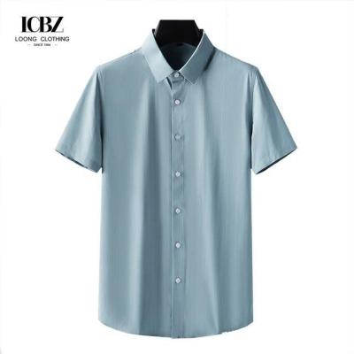 Cina Camicia da uomo con manica corta da lavoro con opzioni di taglia più in vendita