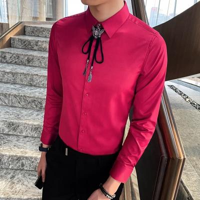 Cina 5000 camicie da uomo con maniche lunghe in cotone sottile per personalizzazione in vendita