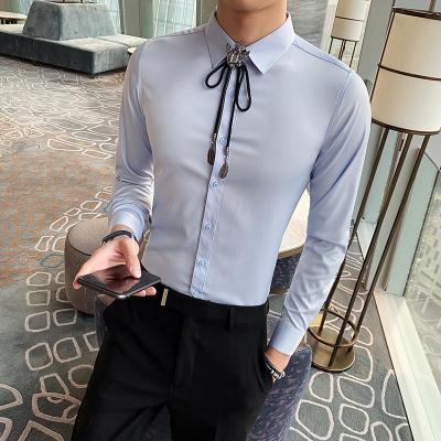 Cina 5000 camicie da uomo con maniche lunghe in cotone sottile per personalizzazione in vendita