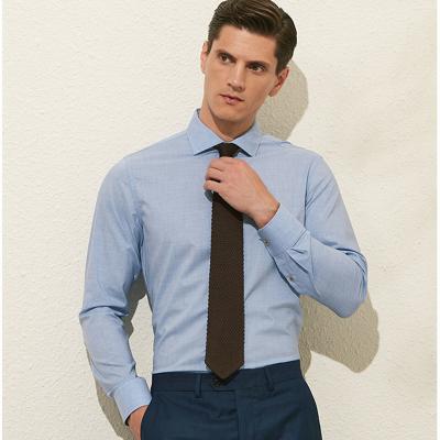 中国 男性のビジネス 公式 ロング袖ドレスシャツ ポケットとスリムフィットデザイン 販売のため