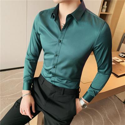 Cina Camicie da uomo con bottone a fondo, personalizzate, respirabili e colorate. in vendita