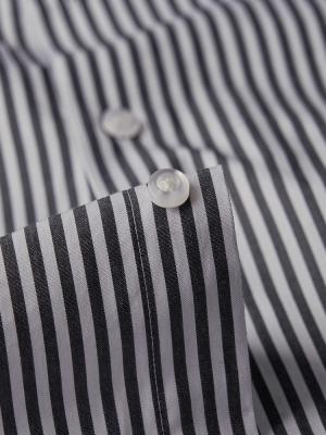 Cina Autunno luce lusso uomo grigio business casual formale camicia di cotone camicia a maniche lunghe in vendita