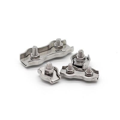 China New Stainless Steel Rigging Hardware Mono Double Clamp Easy Installation for sale
