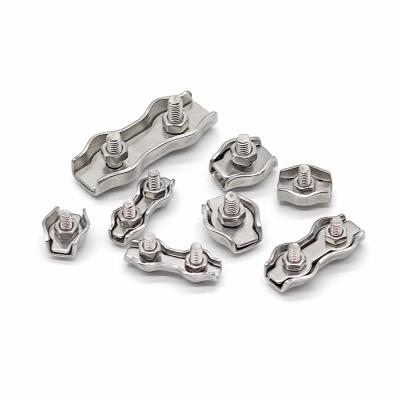 China New Stainless Steel Rigging Hardware Mono Double Clamp Easy Installation for sale