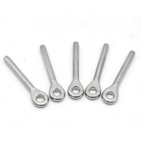 China M6 Stainless Steel Lifting Eye Threaded Stud Wire Rope Terminal 304 Grade for sale
