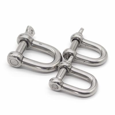 China 304 Stainless Steel D Shackle | Multipurpose Heavy Duty Rigging Shackle for sale