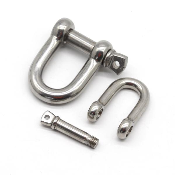 Quality Japanese Style Stainless Steel D Shackle Construction Industrial Marine Shackles for sale