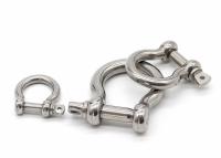 China European Type Bow Shackle Stainless Steel 316 Marine Grade 8mm for sale