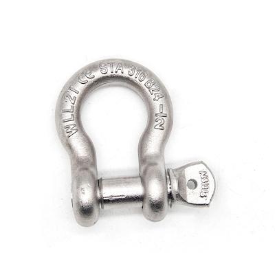 China Bolt Type Safety Shackle with Heavy Load Capacity, Corrosion Resistant Stainless Steel for Easy Installation for sale