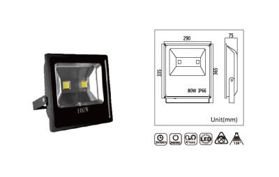 China 100w Ip65 Integrated Super Bright Outdoor Led Flood Lights 120°  Beam Angle for sale