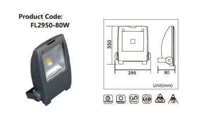 China Waterproof 80 W Led Flood Lights Outdoor High Power Warm White for sale