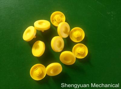 China Tampa amarela plástica da ponta do silicone das peças de maquinaria da elevada precisão à venda