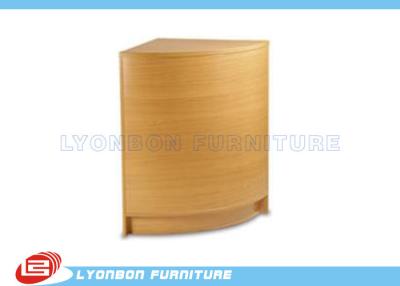 China Curved Corner Infill Wood Counter for sale