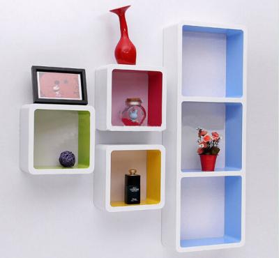 China Wooden  Display Cabinet  As Wall Hanging Cubes for sale