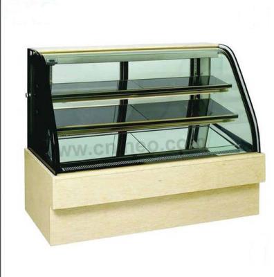 China LED Lights Wood Display Cabinets , Butter Icecream Glass Display Cabinet for sale
