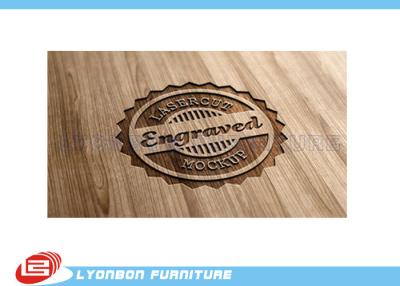 China Durable Display Wood CNC Engraving Logo / Wood Label Sign For Exhibition for sale