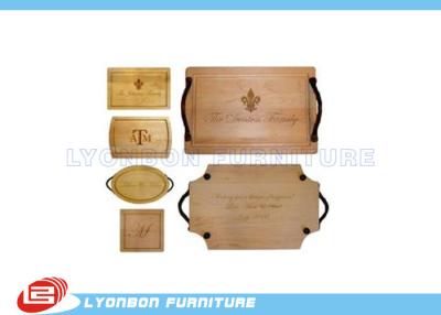 China OEM Display Accessory Wood Engraving Logo Paint Finished , Customize Size for sale