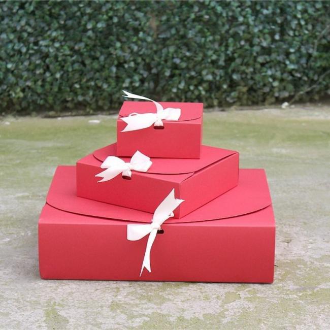 Folding rigid kraft paper box design