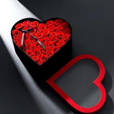 중국 스탬핑 인쇄 처리 주문 조립을 위한 심장 모양 꽃 포장 상자 판매용