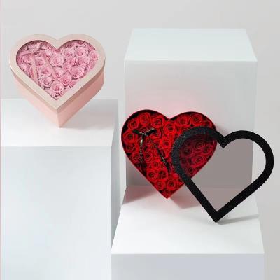 중국 스탬핑 인쇄 처리 주문 조립을 위한 심장 모양 꽃 포장 상자 판매용