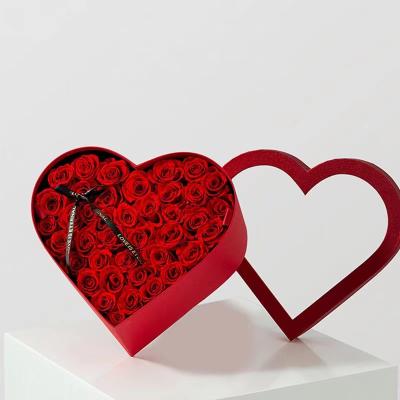 중국 스탬핑 인쇄 처리 주문 조립을 위한 심장 모양 꽃 포장 상자 판매용