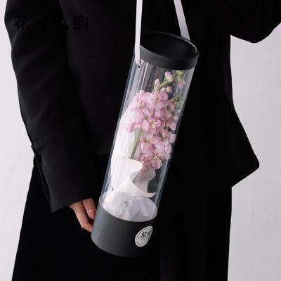 중국 4c 오프셋 인쇄 둥근 카드보드 사용자 지정 PVC 투명한 창문 실린더 꽃 판매용