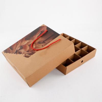 China Eco Friendly 20 Quail Egg Shipping Boxes Container Empty Brown Carton Packaging Trays for sale
