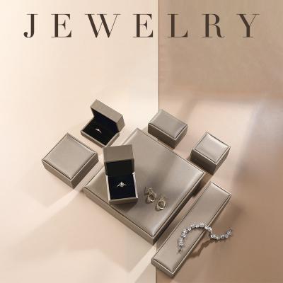 China Custom Logo Printed Small Packaging Boxes Paper Ring Necklace Bangle Jewelry Gift Box for sale