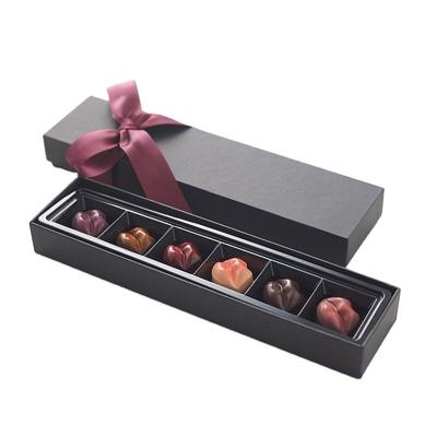 China Cardboard Customized 6pcs Packaging Pretty Elegant Design Chocolates Luxury Box For Gift for sale