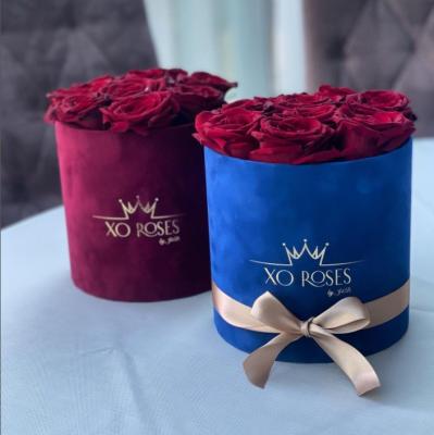 China Bio-degradable Round Floral Cylinder Boxes for Environmentally-Friendly Packaging for sale