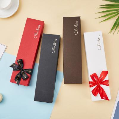 China Ribbon Decoration Sweet Wedding Chocolate Packaging Bonbon Gift Box with Custom Logo for sale
