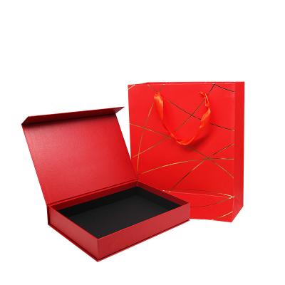 로고와 함께 주문 고급 화려한 딱딱한 종이 자기 접이식 선물 포장 상자