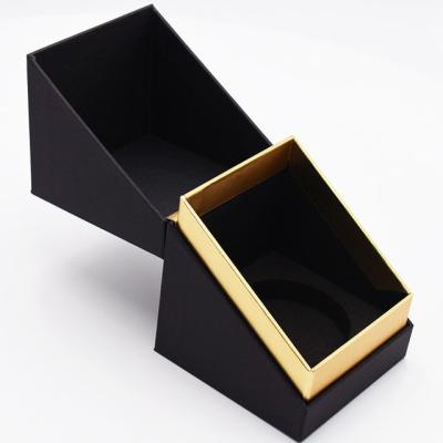 China Embossing starre zwarte kaarsdozen potten met deksel UV-coating OEM Te koop