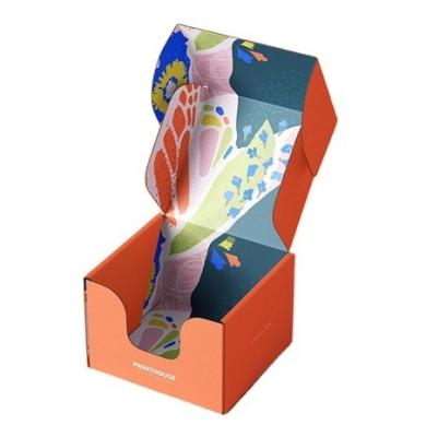 China Corrugated Board Custom Print Colorful Cartoon Shipping Mailer Folding Boxes With Logo for sale