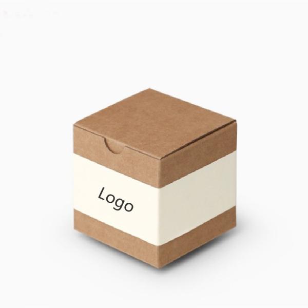 Quality Square Scented Candle Box Kraft Paper Gift Packaging Eco Friendly for sale
