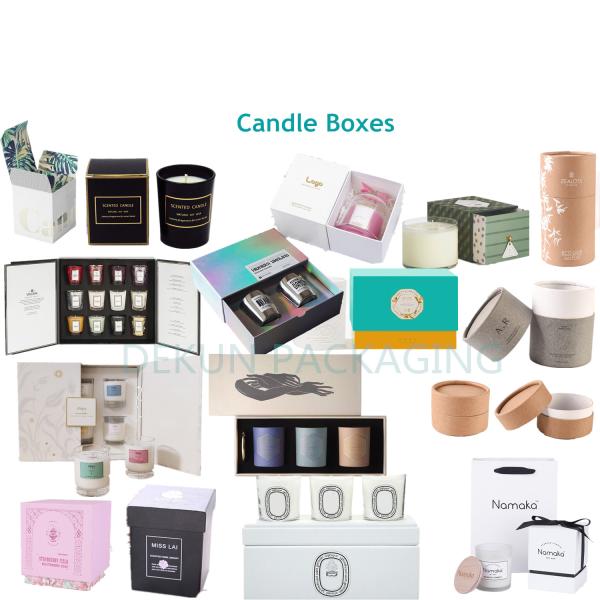Quality Square Scented Candle Box Kraft Paper Gift Packaging Eco Friendly for sale