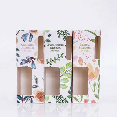 China Reed Diffuser Tealight Candle Gift Packaging Boxes Custom CMYK Printing for sale