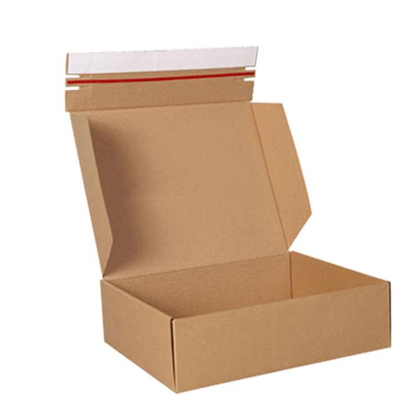 Quality Logo Printed Black Paper Zip Detachable Parcel Shipping Mailer Box Packaging for for sale